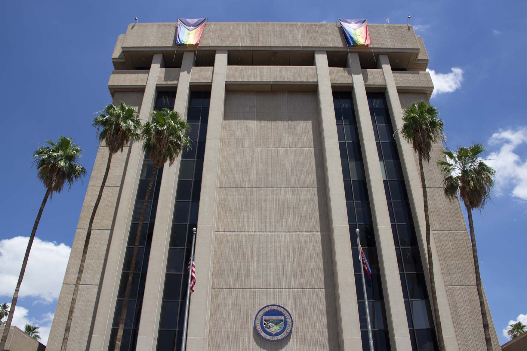 Annual Executive Tower Pride Banner Reveal | Office of the Arizona Governor